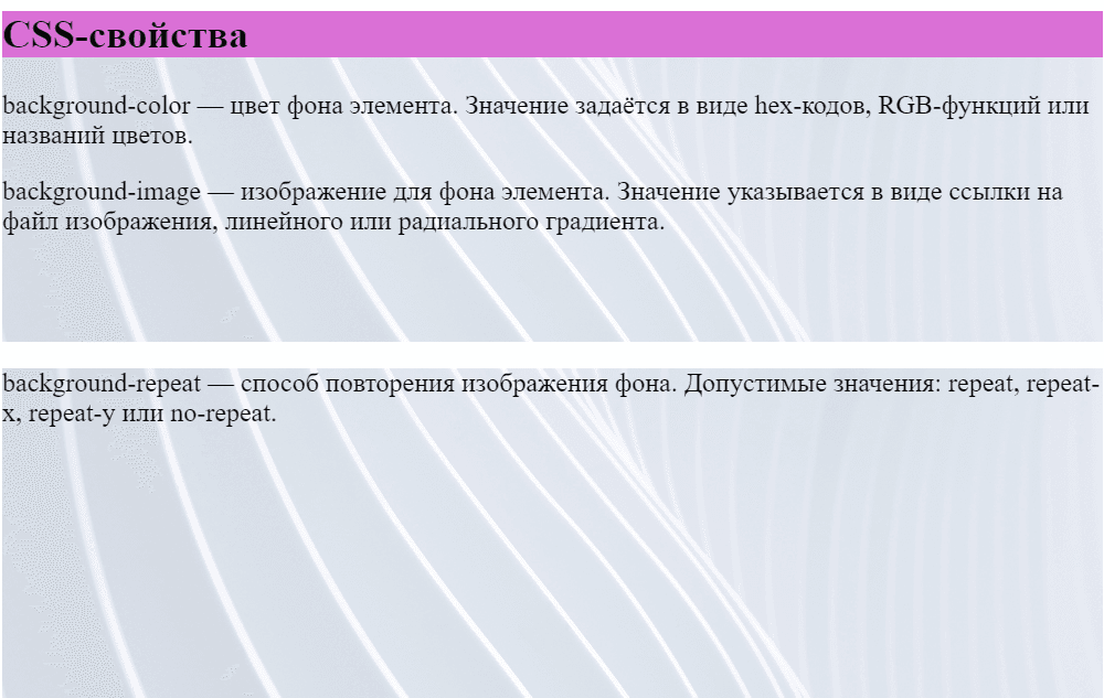 Как добавить и изменить цвет фона в Html